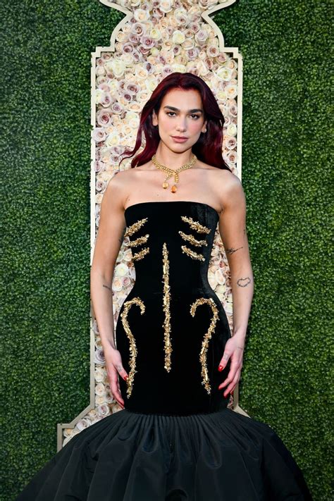 Dua Lipas Fantastical Golden Globes Gown Winks At Her Mermaid Performance In Barbie”