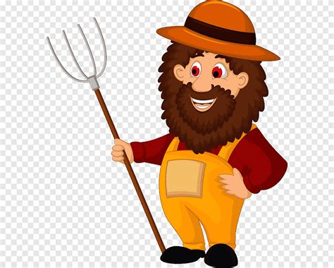 만화 그리기 농부 음식 사진 Png Pngegg