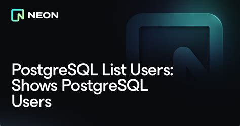 Postgresql List Users Shows Postgresql Users