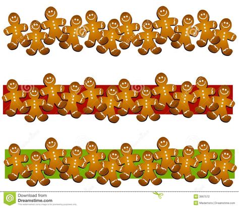 Gingerbread Man Page Border