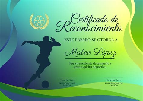 Plantillas De Certificados Deportivos Editables Canva