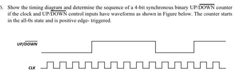 Solved 6 Show The Timing Diagram And Determine The Sequence