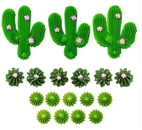 Kaktus I Sukulenty Zestaw Dekoracji Hawajski Na Tort Urodziny Brawl