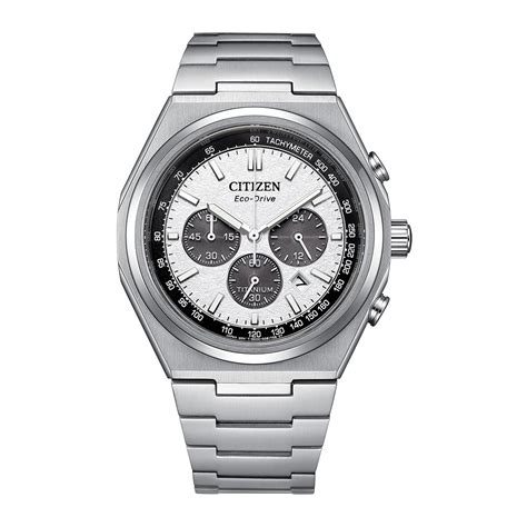 Zenshin Eco Drive Chronograph Super Titanium Watch Ca4610 85a Timekeeper