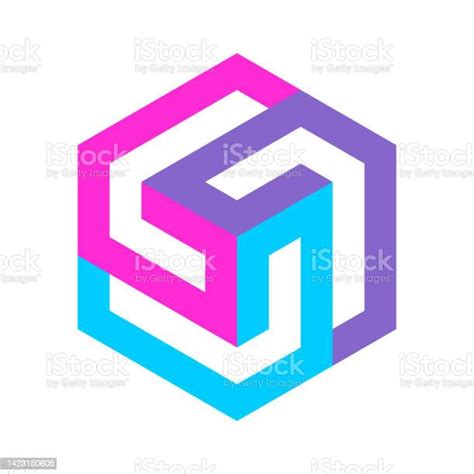 세 가지 요소로 만든 화려한 큐브 로고 트리플 L 로고 템플릿 3가지 개체에 대한 스톡 벡터 아트 및 기타 이미지 3가지 개체 로고 대칭 Istock