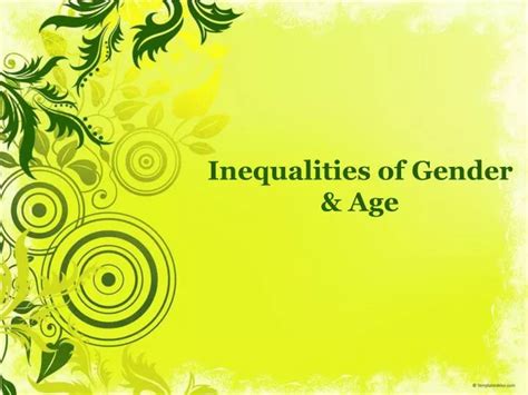 PPT Inequalities Of Gender PowerPoint Presentation Free Download ID