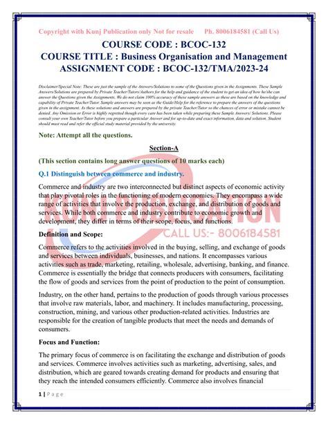 IGNOU BCOC 132 SOLVED ASSIGNMENT 2023 24 ENGLISH MEDIUM