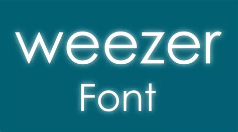 Weezer Font Download Dafont Online