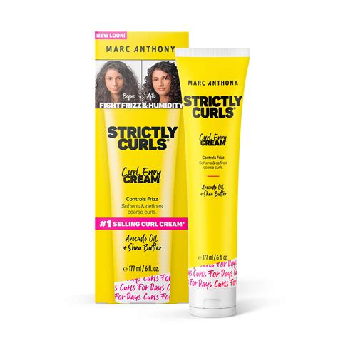 Marc Anthony Strictly Curls Frizz Control Cream With Shea Butter And Avocado Oil 6 Oz
