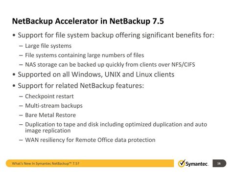Whats New In Symantec Netbackup™ 75 Ppt Download