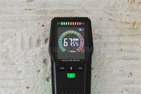 Moisture Meter On A Concrete Floor Moisture Detector Stock Image Image Of Detecting Home