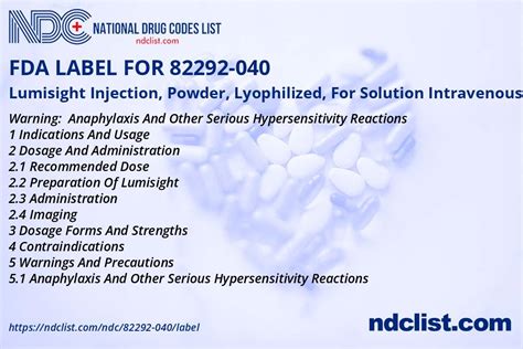 Fda Label For Lumisight Injection Powder Lyophilized For Solution Intravenous Indications