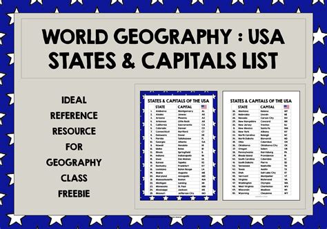 United States And Capitals List Map Of Austin California Stock Vector