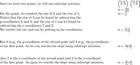 Slope Of A Line Intermediate Algebra