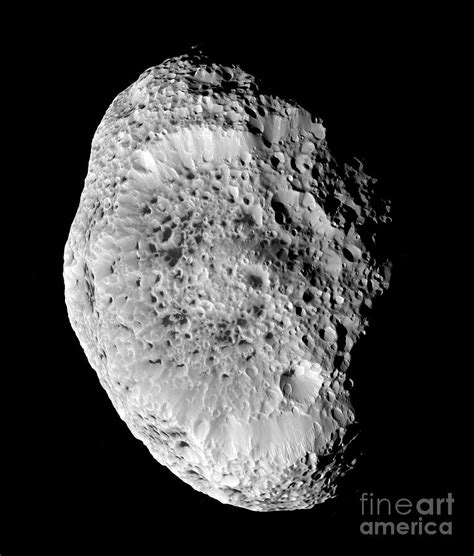 Saturns Moon Hyperion By Science Photo Library
