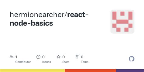 GitHub Hermionearcher React Node Basics