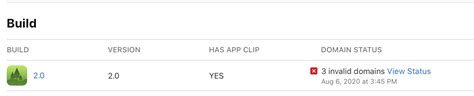 查看域名网址（url）状态 提供轻 App 体验 App Store Connect 帮助 Apple Developer