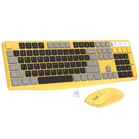 Wireless Keyboard And Mouse Combo Lovaky 2 4g Full Sized Ergonomic Keyboard