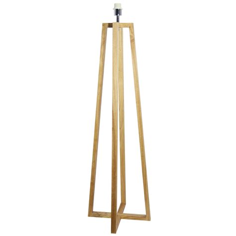 Malmo Timber Floor Lamp Base Natural Satin Finish E27 Pilbara