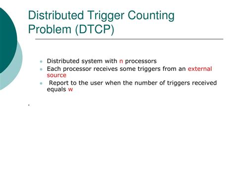 ppt an efficient decentralized algorithm for the distributed trigger