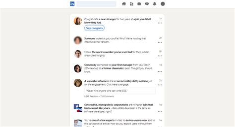 Honest Linkedin Notifications Frontend Forever