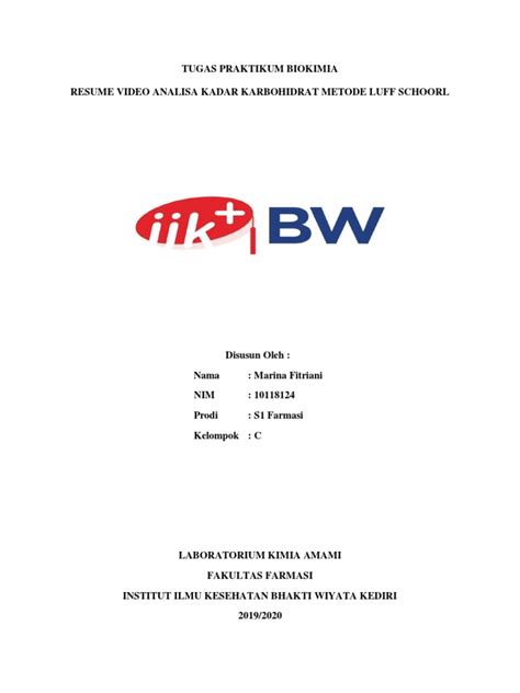 Analisis Kadar Karbohidrat Dengan Metode Luff Schoorl Pdf