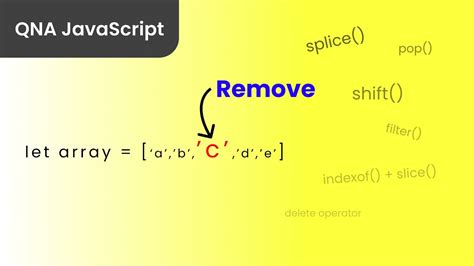 How To Remove A Specific Item From An Array In Javascript Goose Youtube