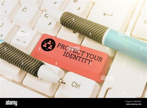 Text Sign Showing Protect Your Identity Conceptual Photo Enabling Privacy On Your Social Media