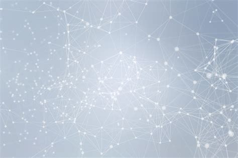 흰색 디지털 데이터 및 네트워크 연결 삼각형 라인 블루 배경 3d 추상 그림에 미래 기술 개념 분야 의사소통에 대한 스톡 사진