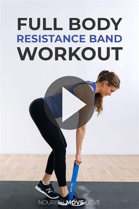 25 Minute Full Body Resistance Band Workout Video Nourish Move Love