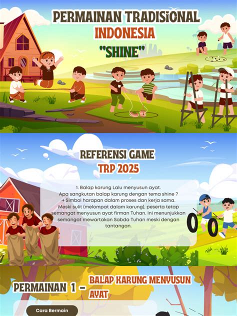 Warna Warni Ilustratif Presentasi Permainan Tradisional Indonesia
