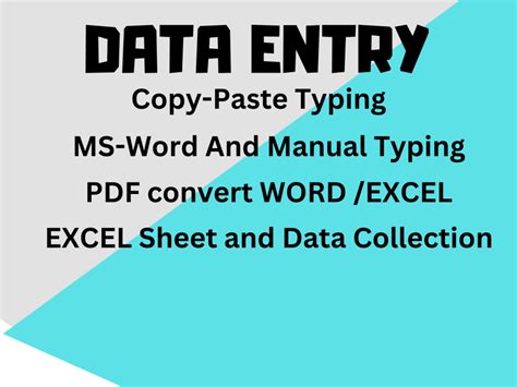 Data Entry Data Mining Copy Paste Upwork
