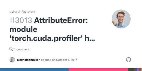 Attributeerror Module Torchcudaprofiler Has No Attribute