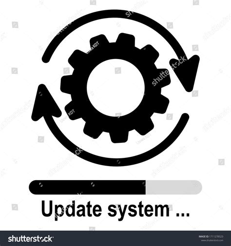Loading Process Update System Icon Concept Stock Vector Royalty Free