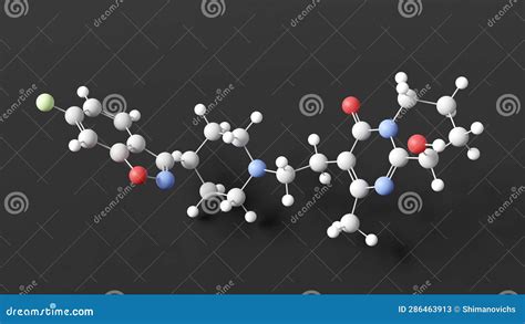 Paliperidone Molecule Molecular Structure Atypical Antipsychotic