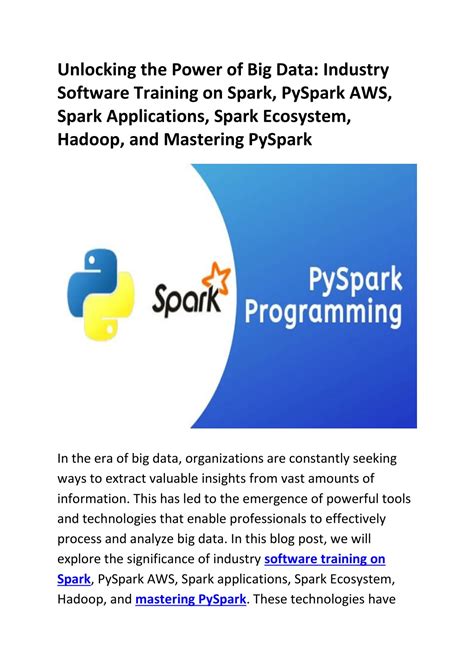 Ppt Unlocking The Power Of Big Data Industry Software Training On
