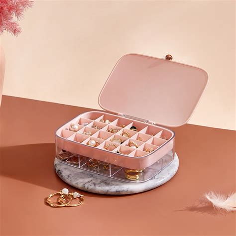 2단 쇼케이스 쥬얼리 악세사리 보관함 핑크 홈플러스 택배배송