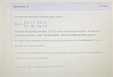solved question 2 consider the piecewise function given