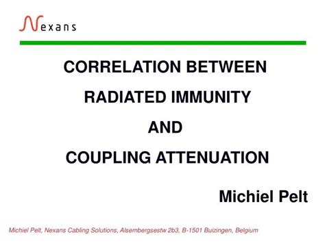 Ppt Correlation Between Radiated Immunity And Coupling Attenuation