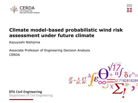 PDF Climate Model Based Probabilistic Wind Risk Assessment PDF FileClimate Model Based