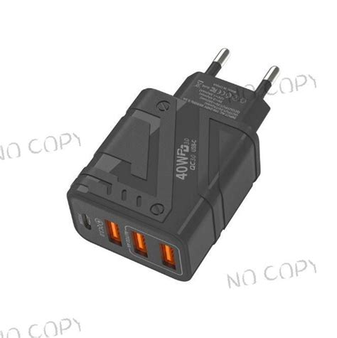 Зарядное устройство Usb Type C мощностью 40 Вт адаптер для быстрой зарядки мобильного телефона