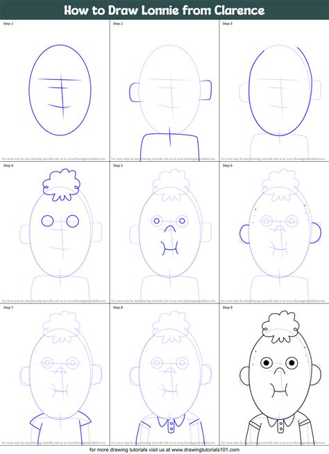 How To Draw Lonnie From Clarence Clarence Step By Step DrawingTutorials101 Com
