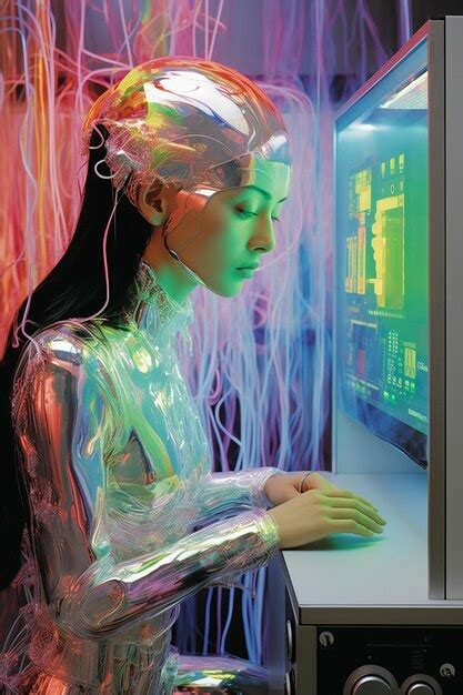 Premium Ai Image Hajime Sorayama Elf Mexican Woman Psionic Technology