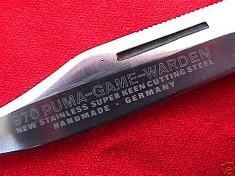 Puma Lockback Folding Knife 970 Game Warden 33732489