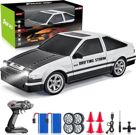 کنترل از راه دور اتومبیل رانش 1 16 مقیاس 4wd با چراغ های Led 2 4 گیگاهرتز 30 کیلومتر در ساعت