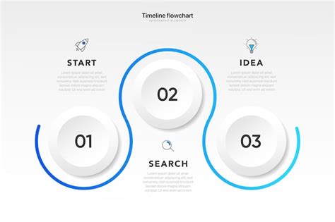 시간표 3 4 5 6 옵션 프레젠테이션에 대한 인포그래픽 작업 프로세스 다이어그램 흐름 다이어그람 보고서 프리미엄 벡터