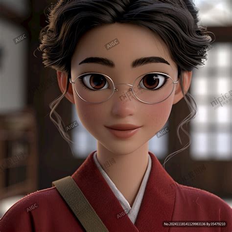 Ai创作图q版朝鲜族女孩 Q版朝鲜族女生 卡通写实人物 Cg头像 小女孩儿插 仿3d卡通形象 卡通朝鲜族女 粘土王侯头像 写实卡通人物 泥塑阿难头像 不蓄发泥塑头像 写实人物插画 Q版朝鲜族