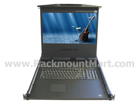 Dual Slides U Full HD Rackmount LCD KVM Console Drawer Nova LCD U