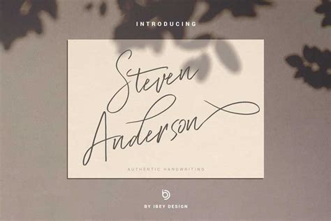 Steven Anderson Font Dfonts