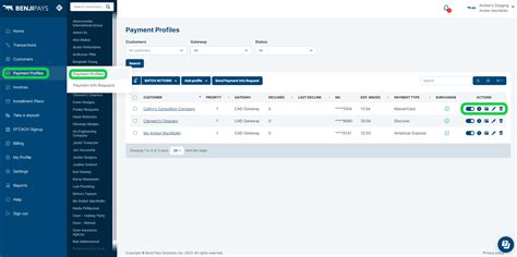 Whats The Difference Between Customers And Payment Profiles Benji Pays Support